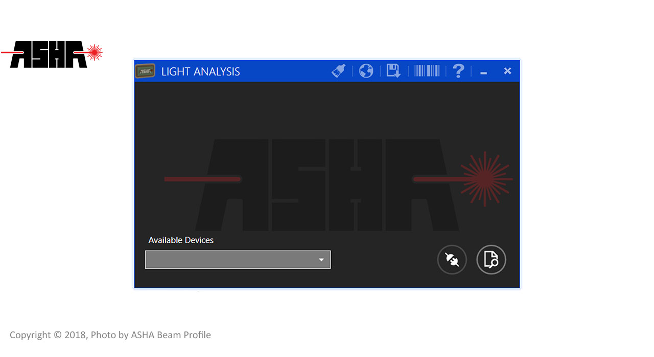 Light Analysis Software — ASHA Beam Profile